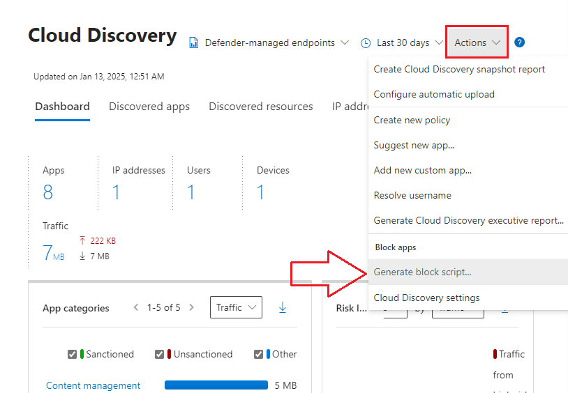 Deploy Defender For Cloud Apps [mdca] & Block Unwanted Applications